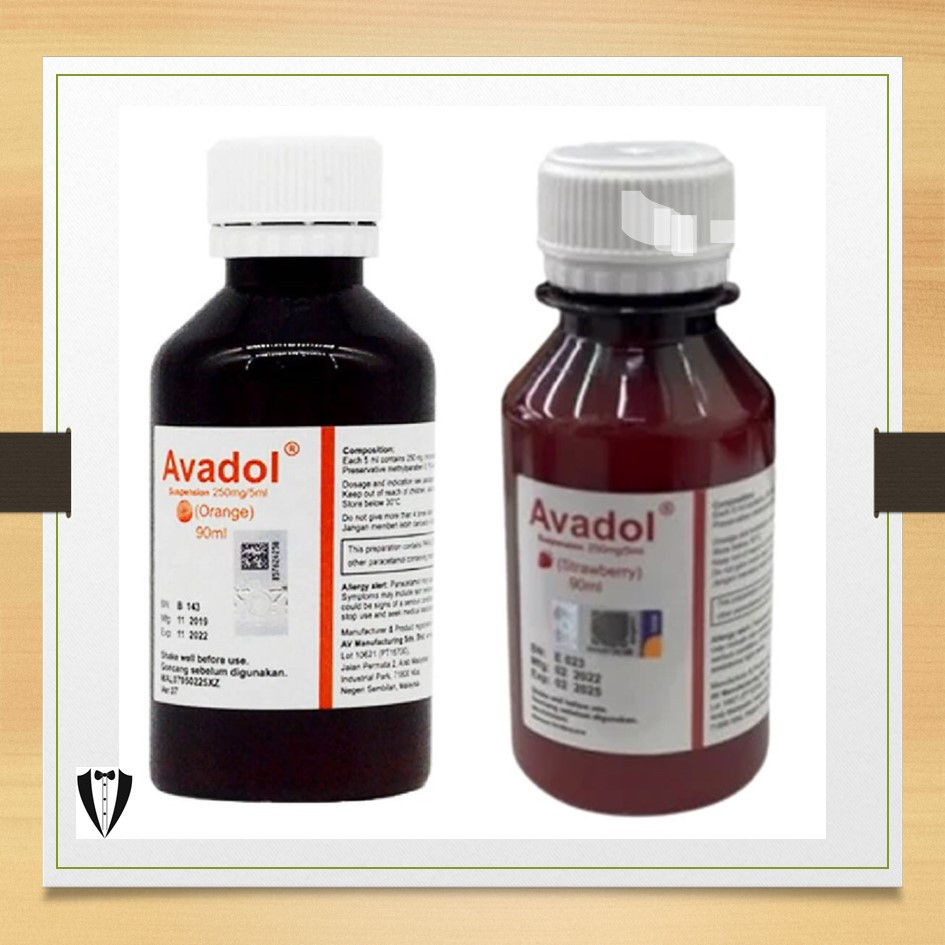 [EXP:06/2026] AVADOL SUSPENSION 250MG/5ML (90ML) | Shopee Malaysia