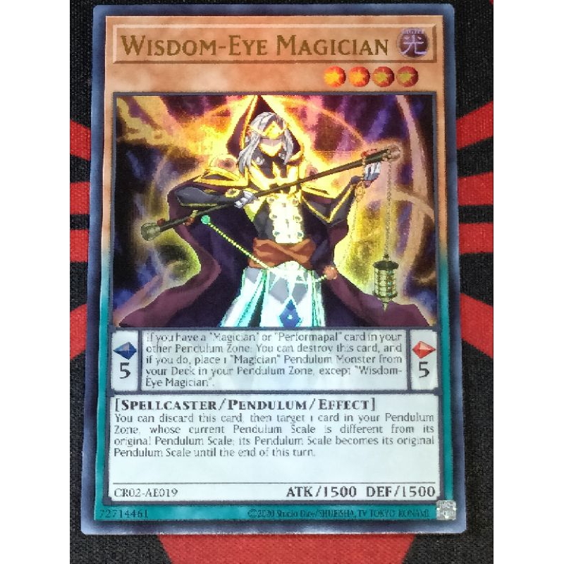 YUGIOH KONAMI CR02-AE019 CR02-AE019 Wisdom-Eye Magician (Ultra Rare ...