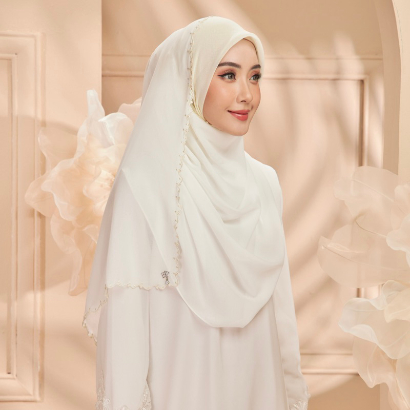 NEW DESIGN | Tudung Raya 2024 | Bawalshawl Sulam Dahlia | Awning cotton ...