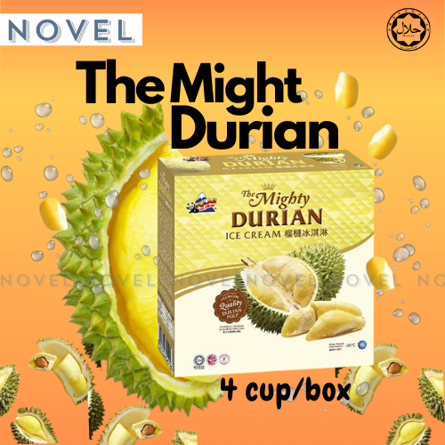 Novel Ice Cream Mighty Durian D24 Frozen Snack Aiskrim | Shopee Malaysia