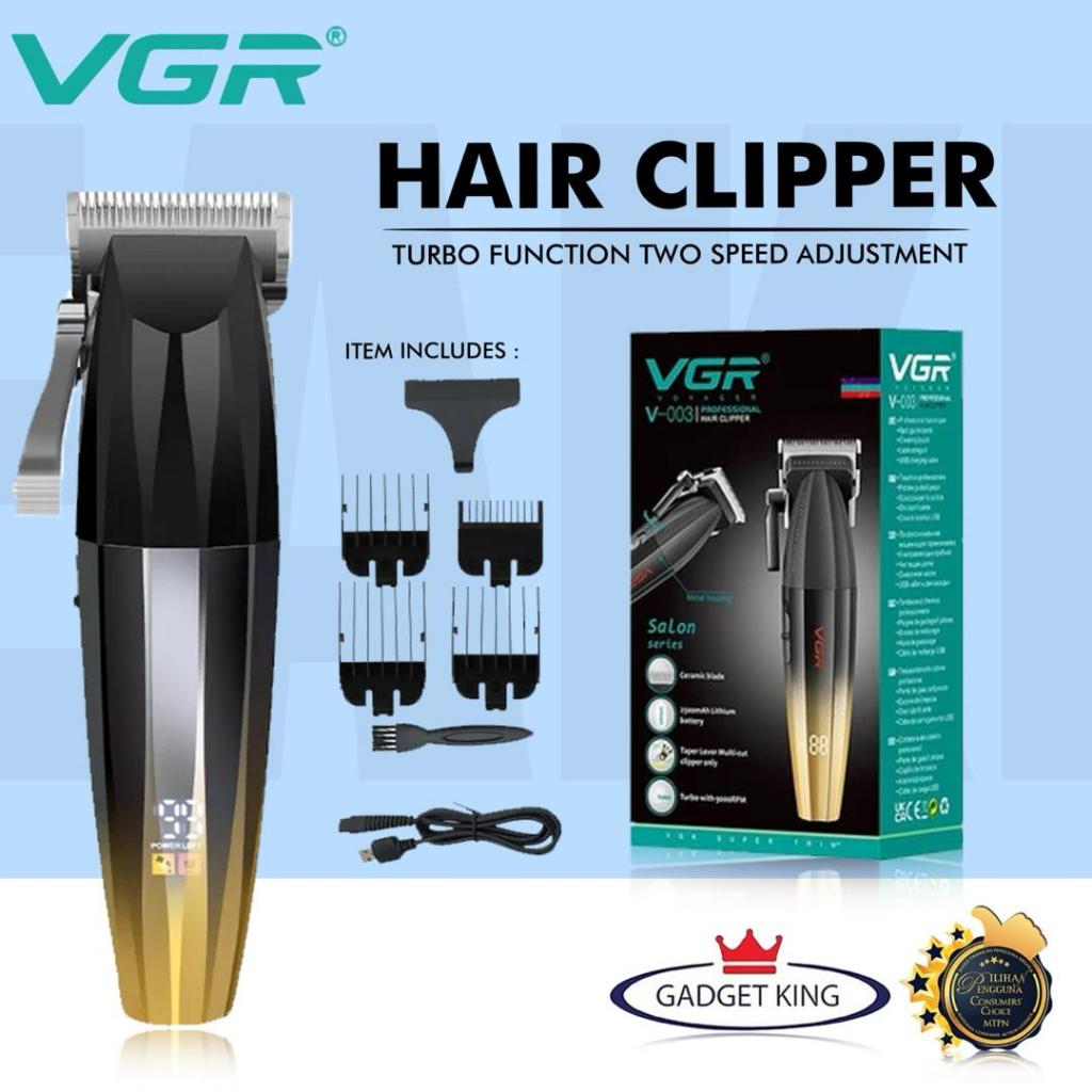 VGR V-003 Hair Trimmer Professional Metal Hair Clipper Turbo Function ...