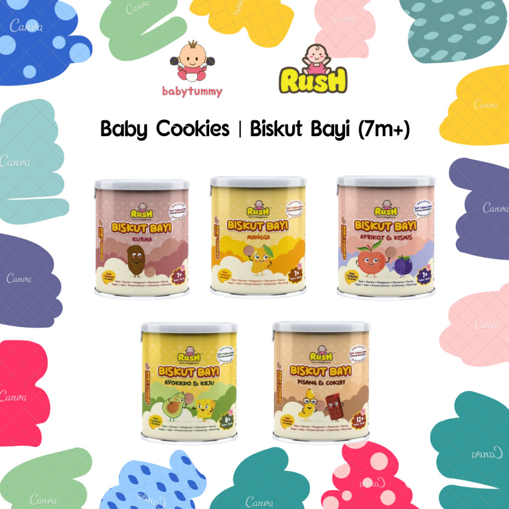 RUSH BABY FOOD Bone Broth Cookies | Baby Cookies | Biskut Baby | Baby ...