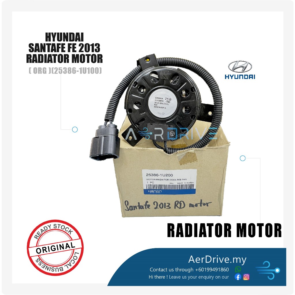 HANON HYUNDAI SANTA FE 2013 RADIATOR MOTOR (25386-1U100)(ORG) | Shopee ...