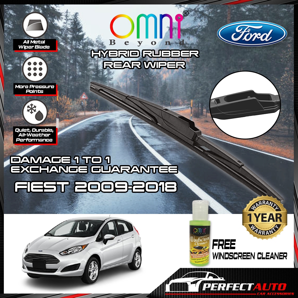 Ford Fiesta 2009 - 2018 Omni Beyond HYBIRD Rubber Rear Wiper Blade (1 ...