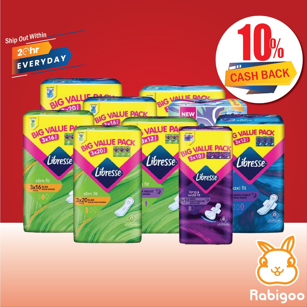 [CASHBACK 10%] Libresse Pads & Panty Liner - PACK PALING JIMAT/LIBRESE ...