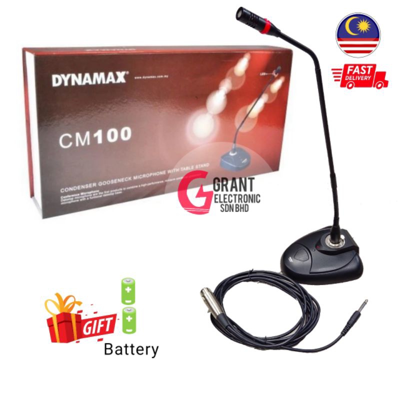 Dynamax CM100 Condenser Gooseneck Wired Microphone Conference ...