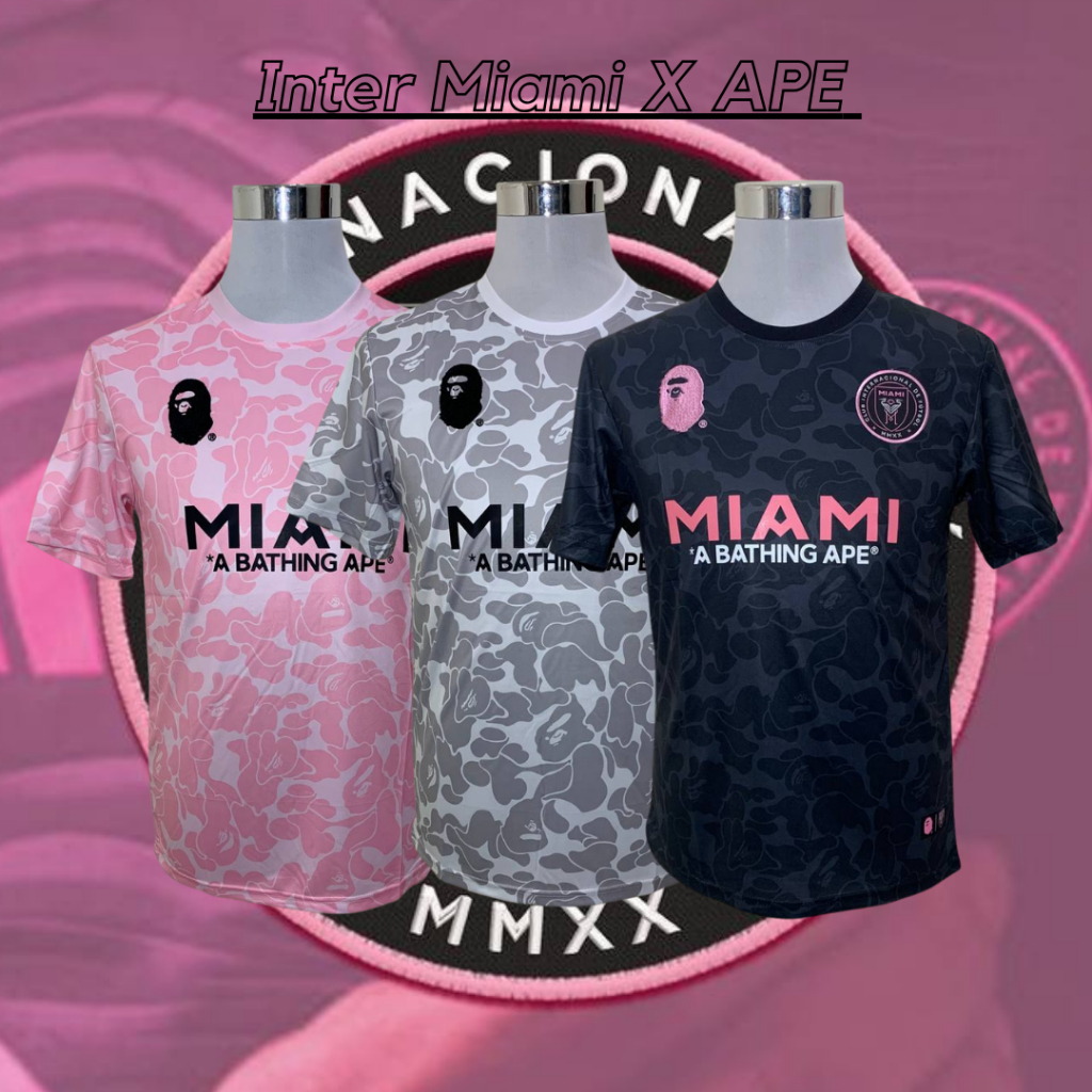 Jersey Inter Miami X Bathing Ape Fans Issue | Shopee Malaysia