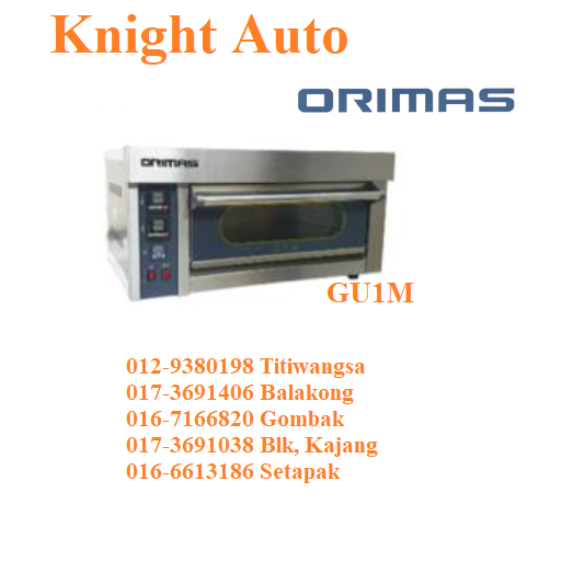 ORIMAS Industrial S/Steel Electric Oven GU-1M / GU-2M / GU-6M & Gas Oven GR-1M / GR-2M / GR-4M ...