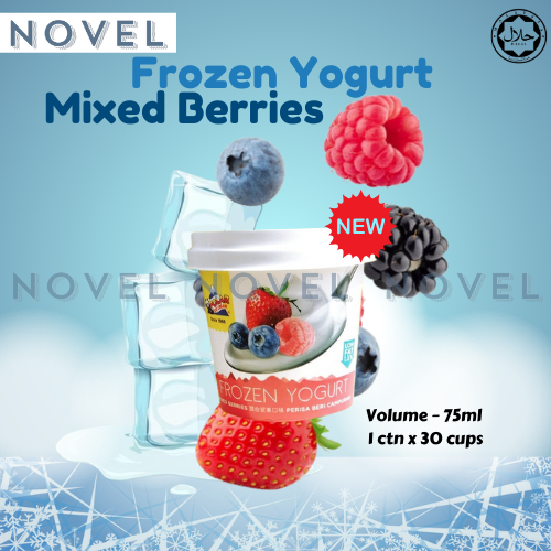 Novel ice cream 5 cups or 10 cups mix-berries frozen yogurt Frozen ...