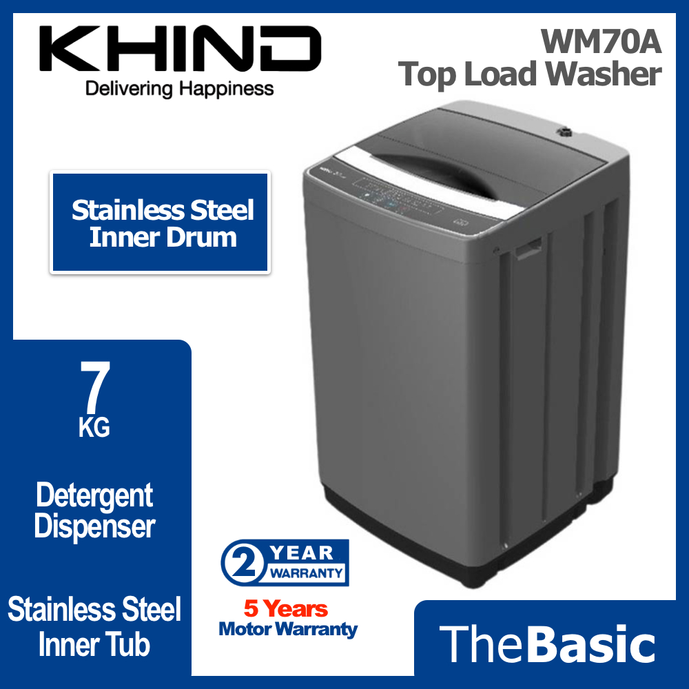 KHIND 7KG Washing Machine Fully Auto Washer ( WM70A ) | Shopee Malaysia