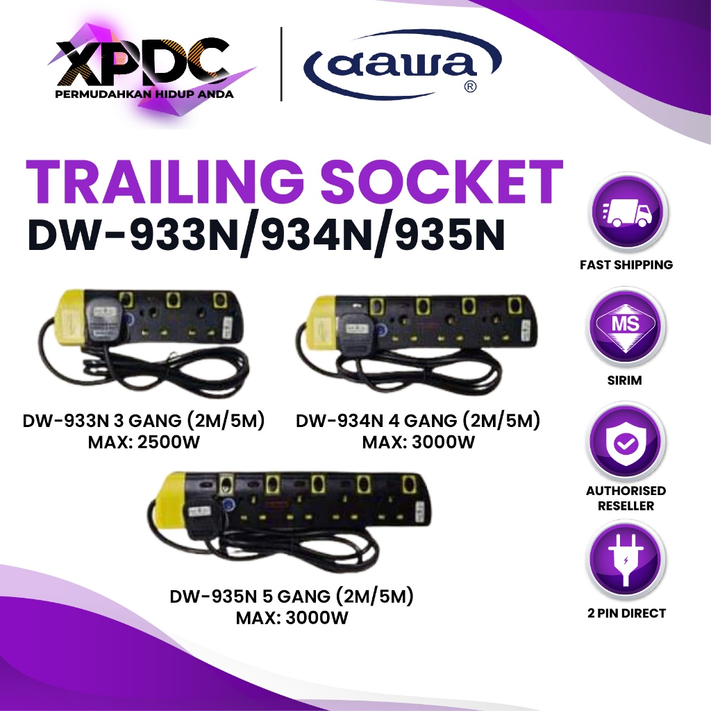 Dawa Sockets | Socket 2M 3G Socket 2M 4G Socket 2M 5G Socket 5M 3G ...