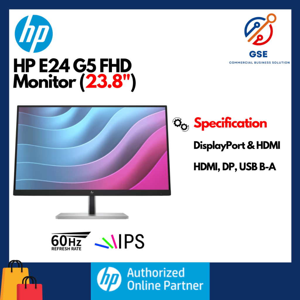 Hp Monitor E24 G5 6N6E9AA - CHAT SELLER FOR STOCK | Shopee Malaysia