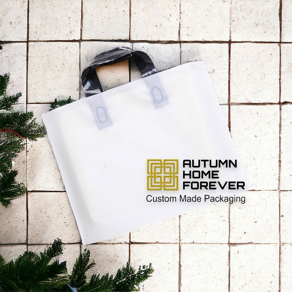 Custom Plastic Bag Logo Printing, Logo Printing Shopping Bag with ...