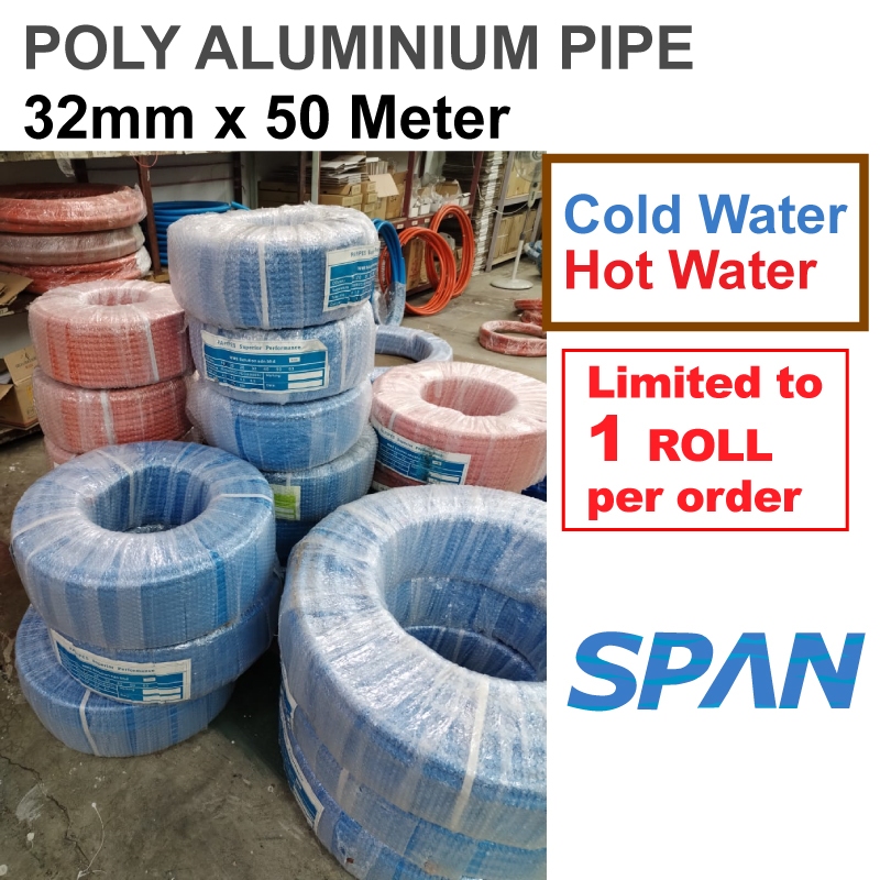 PA PIPE - 32mm POLY Aluminium Pipe x 50m with SPAN cert | Shopee Malaysia