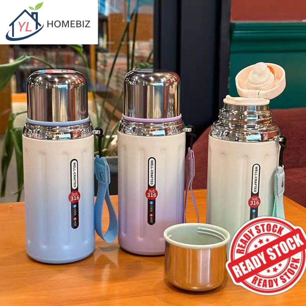 800ml Termos Air Panas Botol Air Panas Botol Termos Vacuum Flask ...