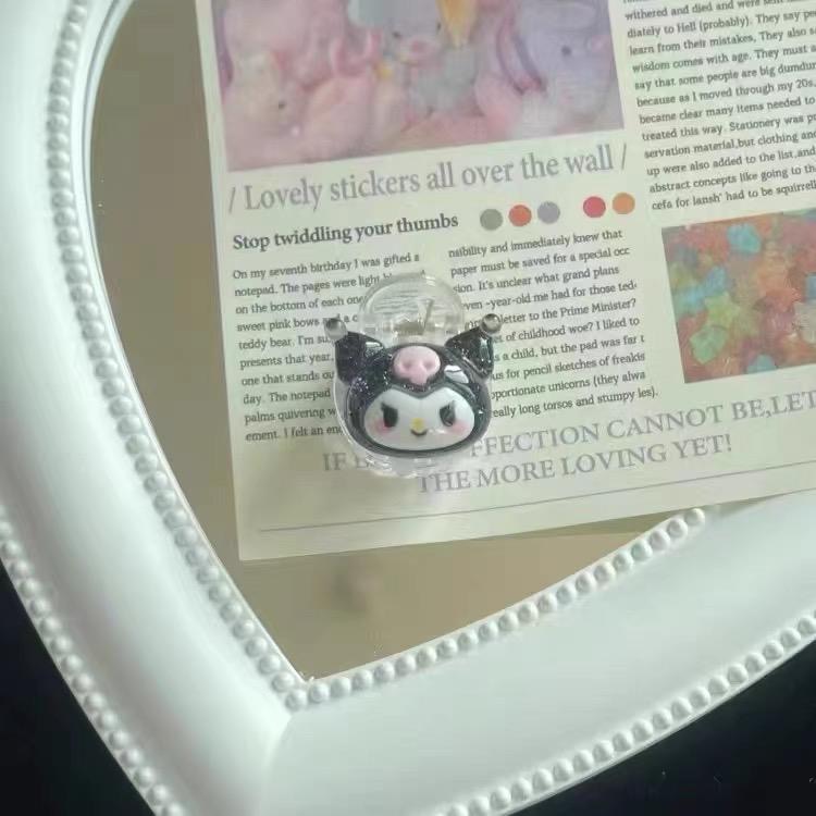 Sanrio Black Kuromi Cute Catch Clip | Shopee Malaysia