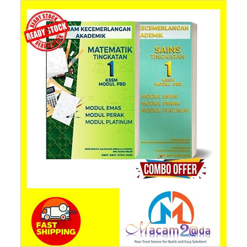 🌟Ready Stock🌟 Kombo Modul Matematik & Sains Tingkatan 1 KSSM | Shopee ...