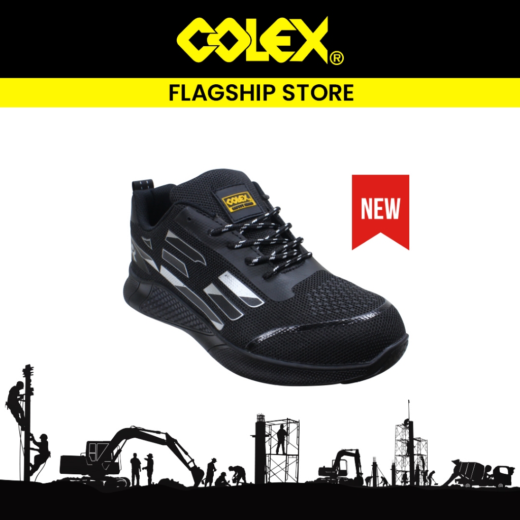 COLEX Steel Toe Cap Kevlar Mid Sole Rubber Base Safety Shoe 安全鞋 SHB-500 ...