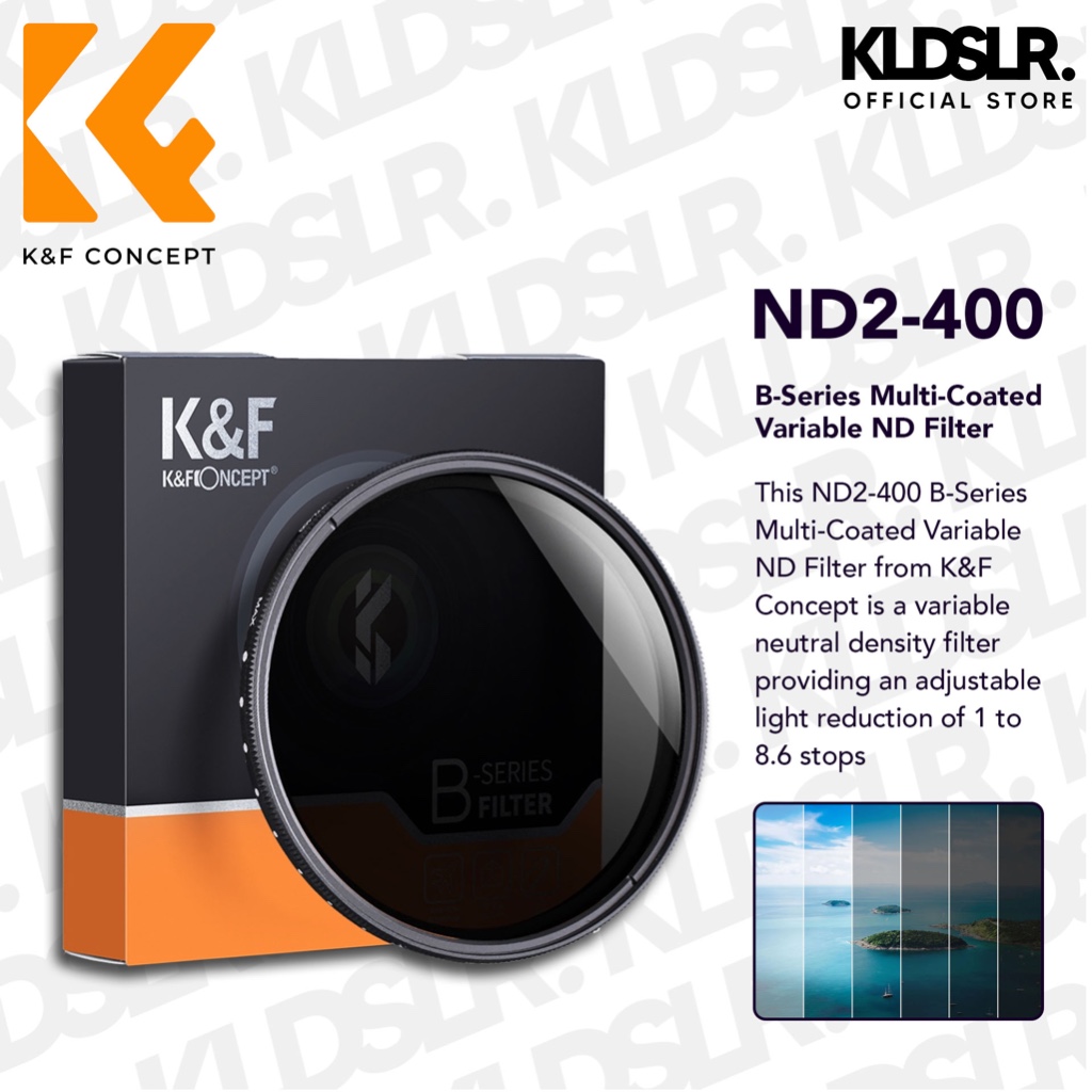 K&F Concept ND2-ND400 B-Series Variable ND Filter / NANO-X Series ND4-64 C-PL 2-in-1 28 Multi ...