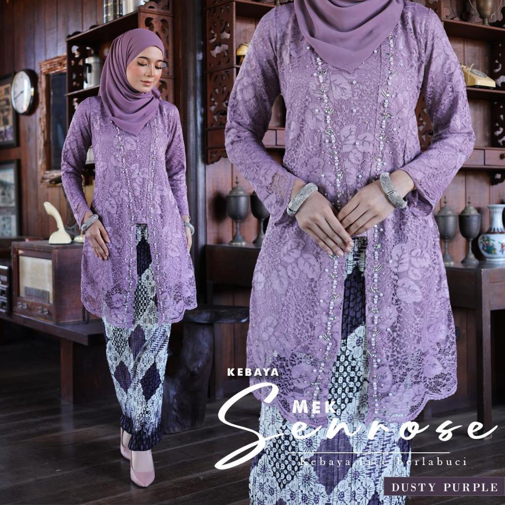 TUNIKMY BAJU RAYA VIRAL 2024 KEBAYA MEK SENROSE LACE EXCLUSIVE LABUCI ...