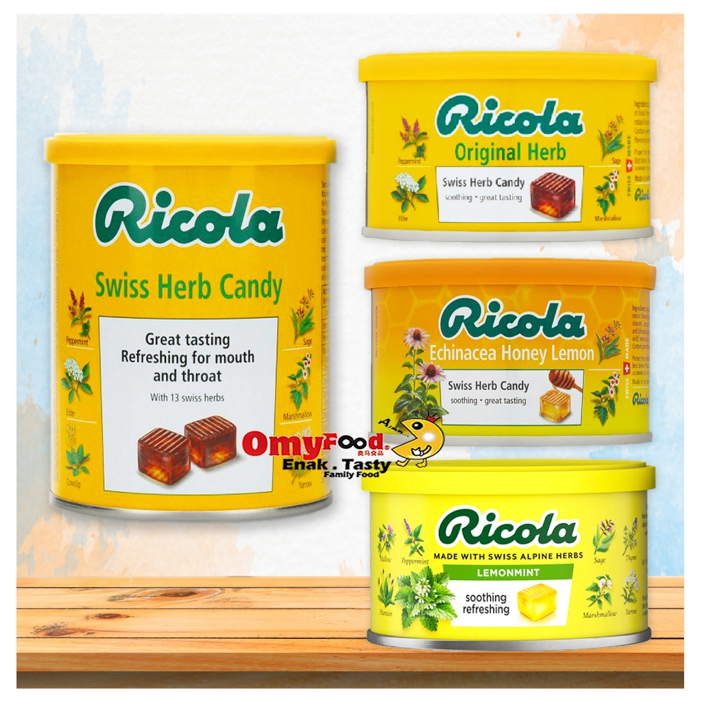 250g / 100g Ricola Swiss Herb Candy [Original / Echinacea Honey Lemon/ LemonMint][OmyFood ...