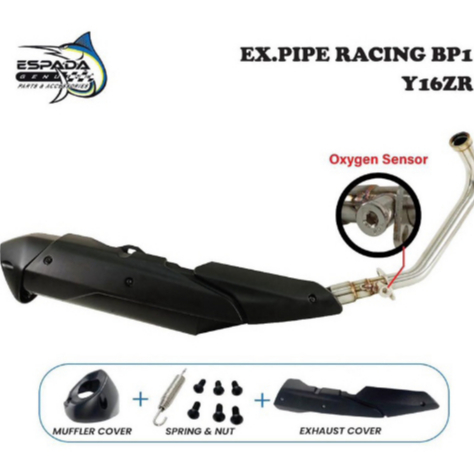 ( Y16ZR / Y16 ) ( back pressure 28mm / 32mm ) ESPADA BP1 STANDARD CUTTING EXHAUST EKZOS WITH ...