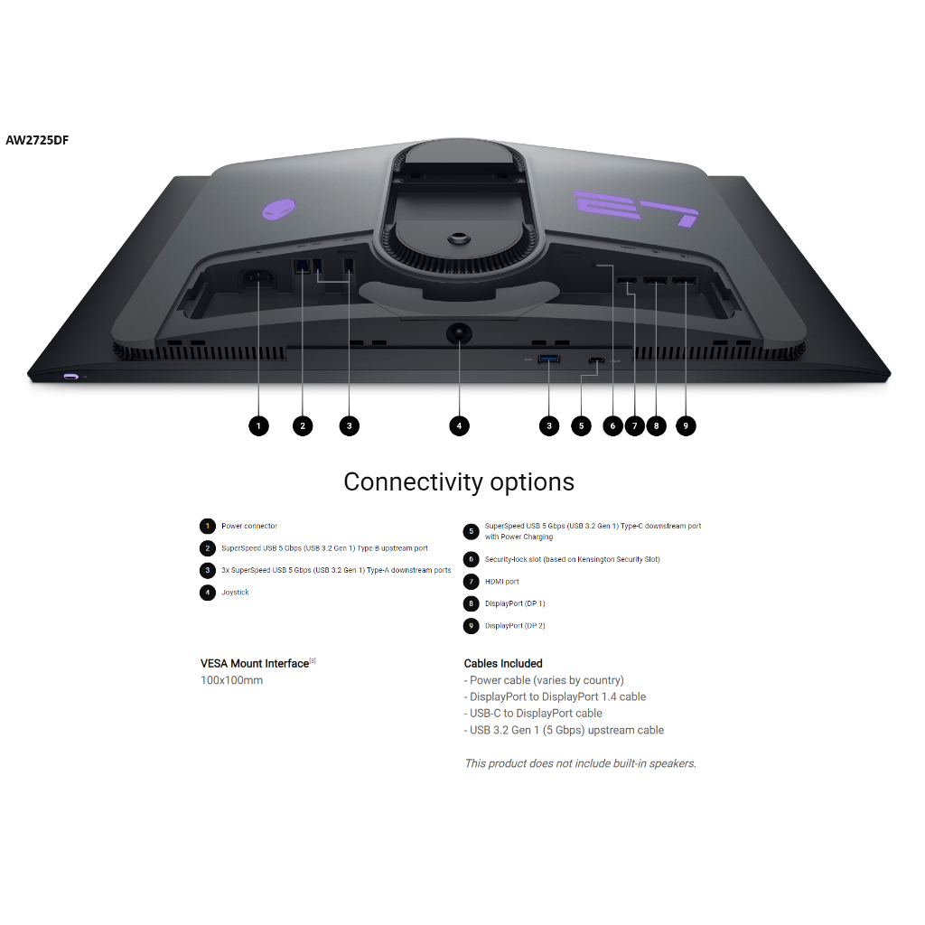 Alienware AW2725DF QD-OLED / AW2723DF 27" Gaming Monitor with AMD ...