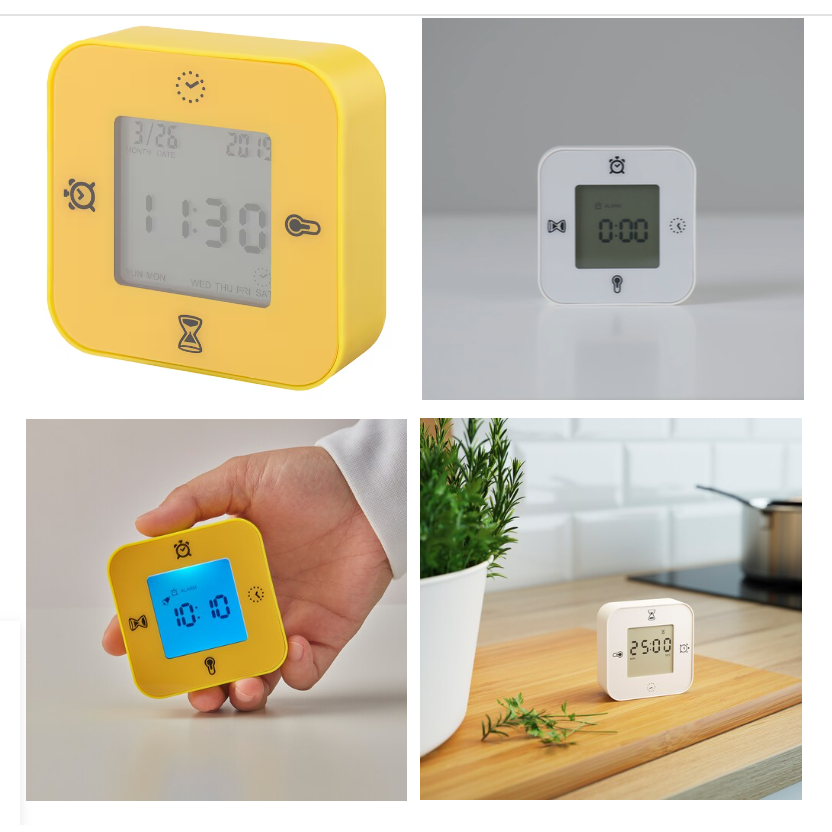 IKEA KLOCKIS 4 Function Alarm Clock / Temperature thermometer /alarm / timer | Shopee Malaysia