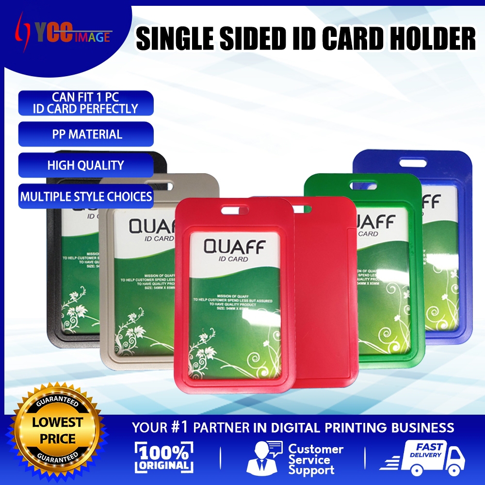 1PC QUAFF Single Sided PP Card Holder Vertical C-593V ID Holder ...