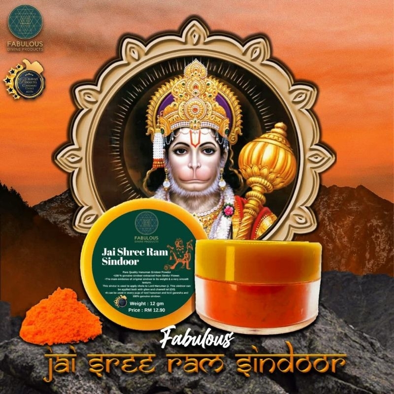 Fabulous Jai Shree Ram Sindoor(Senthooram)12g | Shopee Malaysia