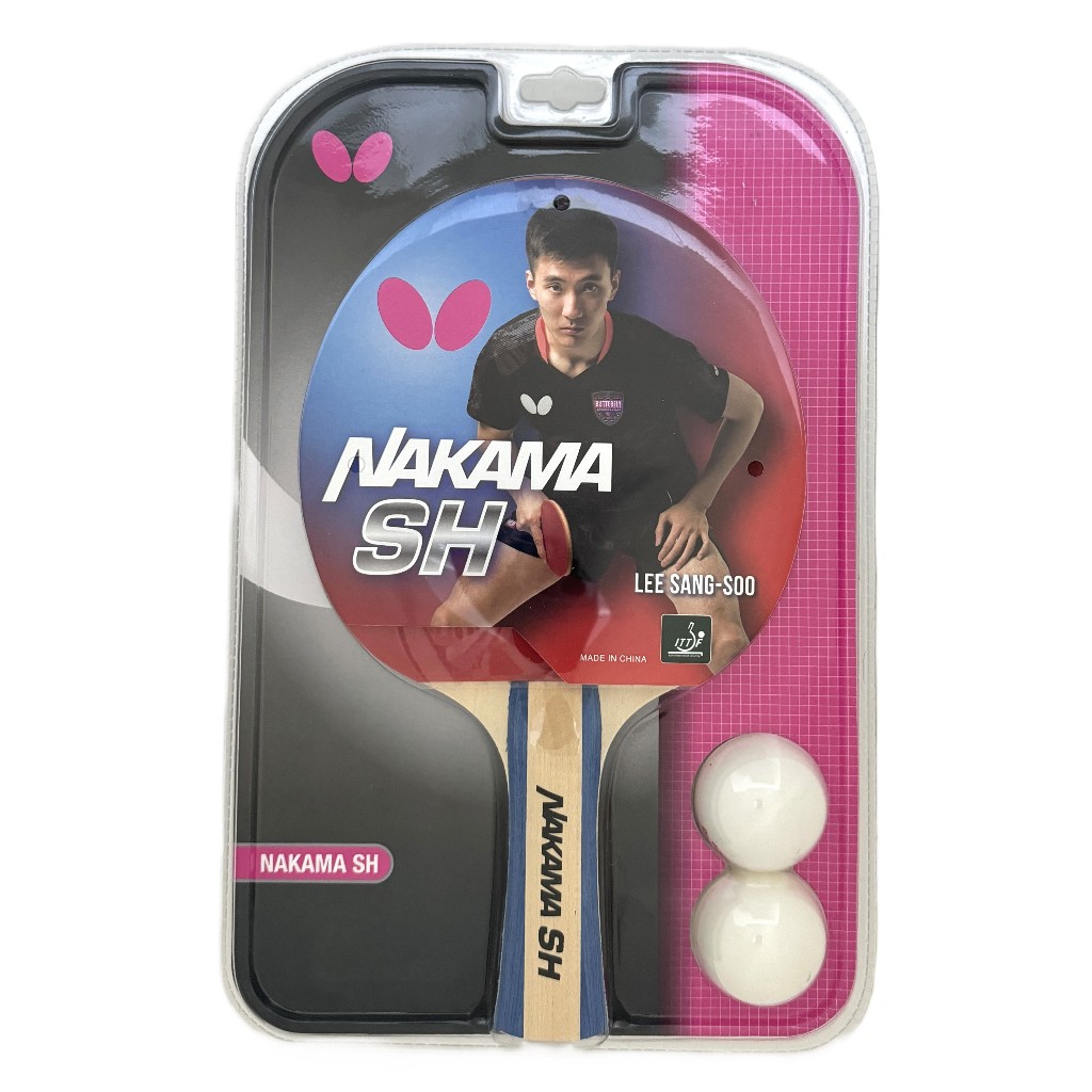 Pemukul Pingpong BUTTERFLY NAKAMA SH 17060 Table Tennis Bat Ping Pong ...