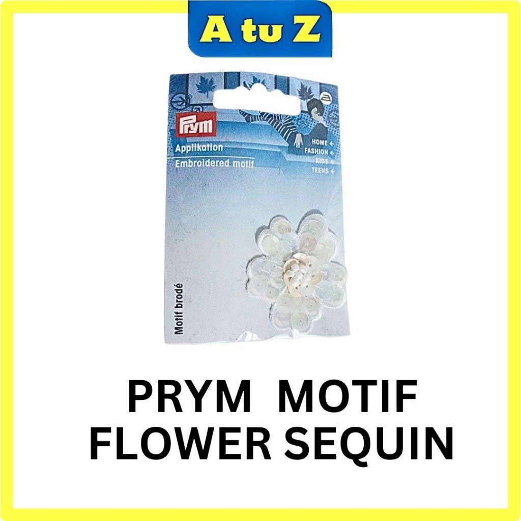 AtuZ Sewing Craft Motif Flower Sequin Embroidery Wedding Bridal ...