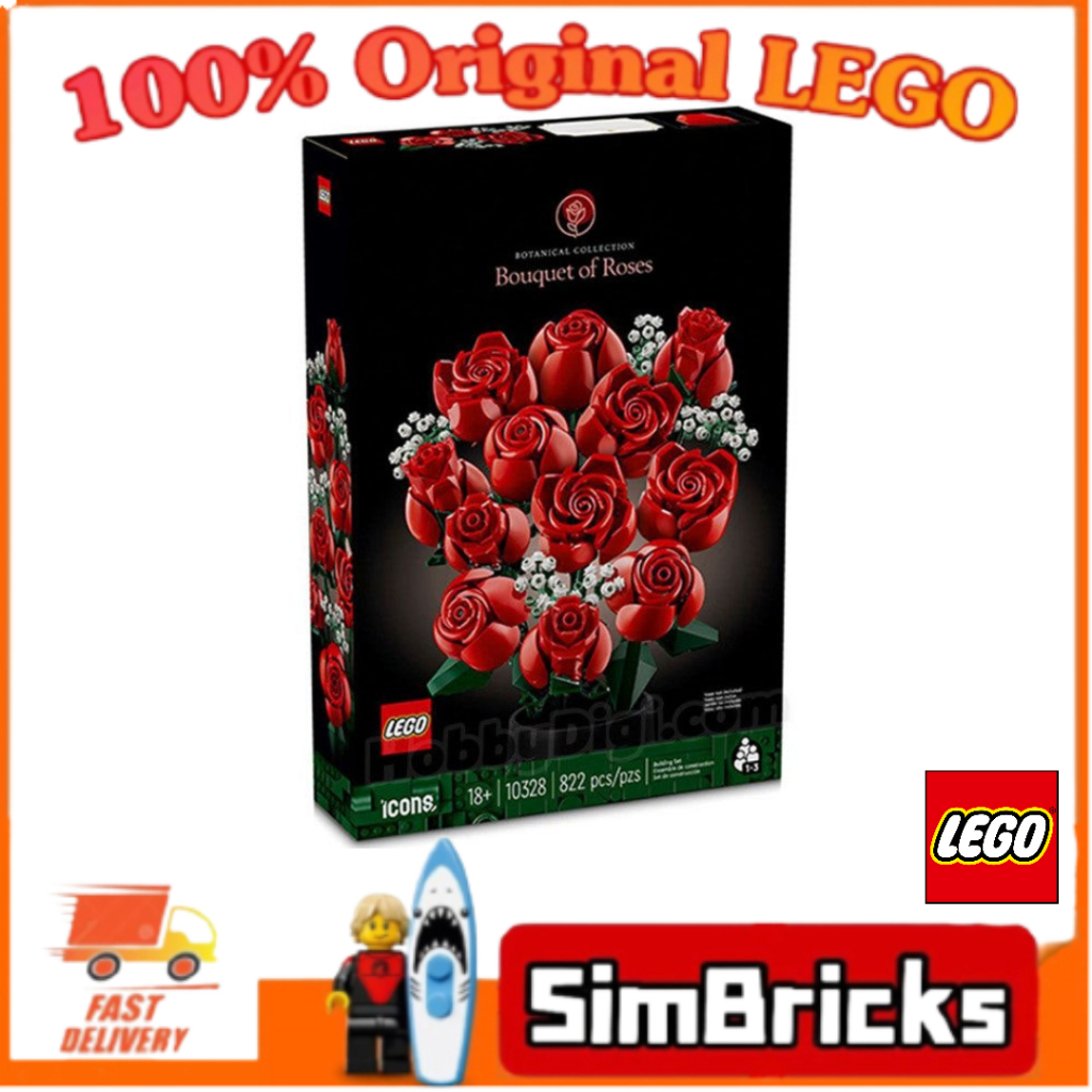 (SimBricks) LEGO 10328 Icons Bouquet of Roses | Shopee Malaysia