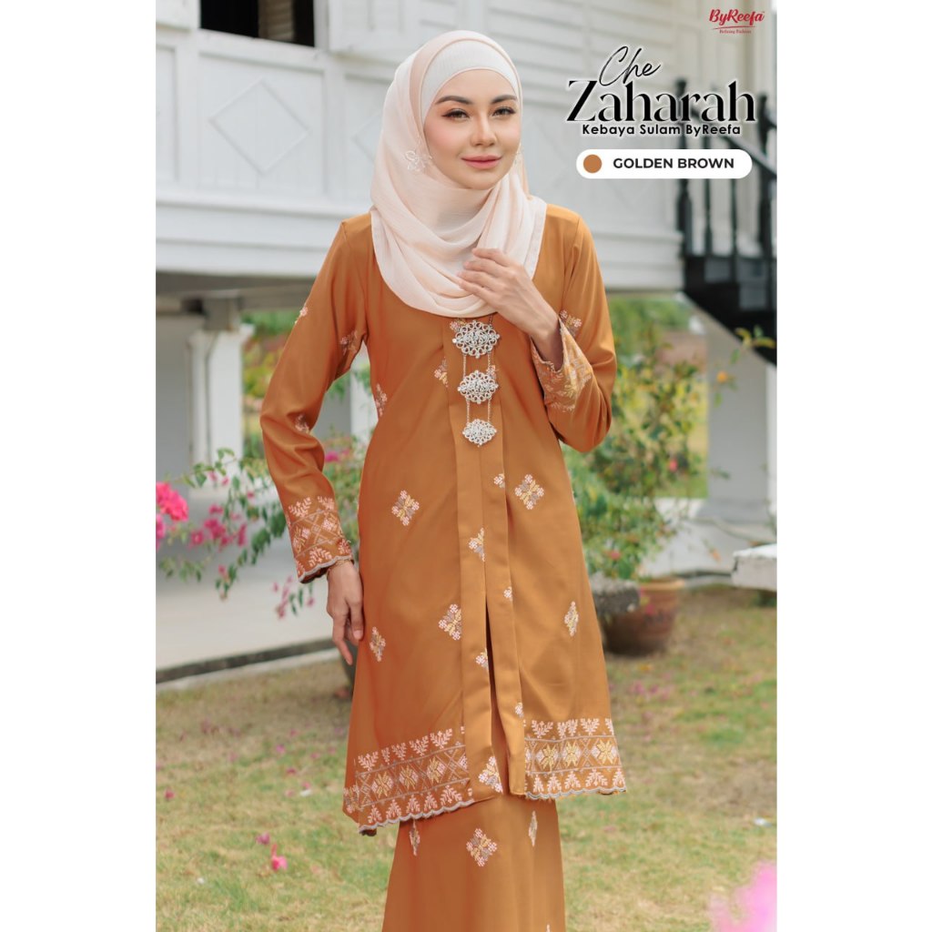 NEW DESIGN RAYA BAJU KURUNG KEBAYA CHE ZAHARAH MOM SULAM BYREEFA 2024 ...