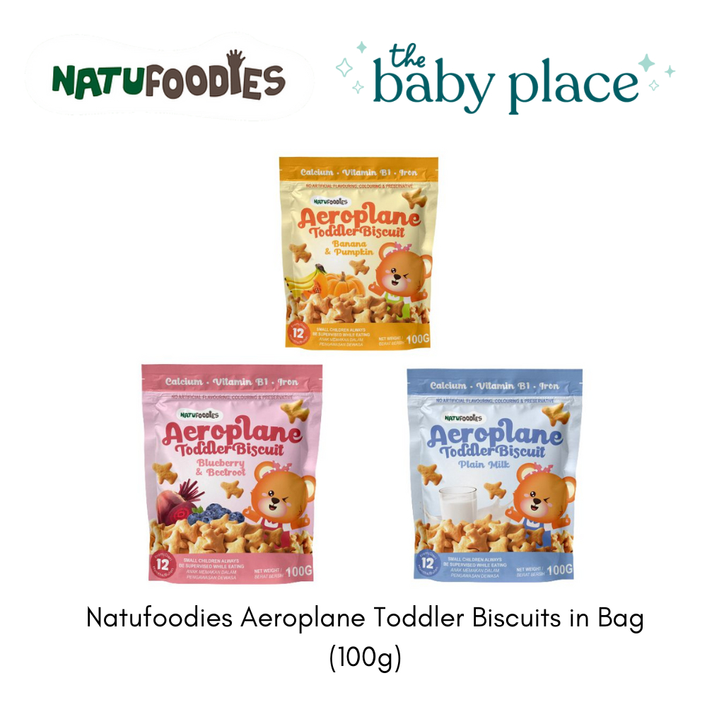 Natufoodies Aeroplane Toddler Biscuits in Bag (100g) | Shopee Malaysia