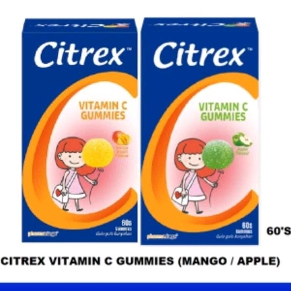 CITREX VITAMIN C GUMMIES APPLE/MANGO 60 GUMMIES | Shopee Malaysia