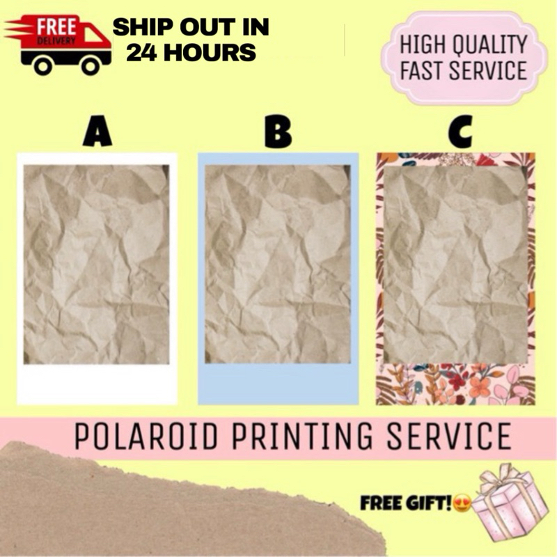 [SHIP IN 24 HOURS] polaroid Photo Printing Service polaroid printing ...