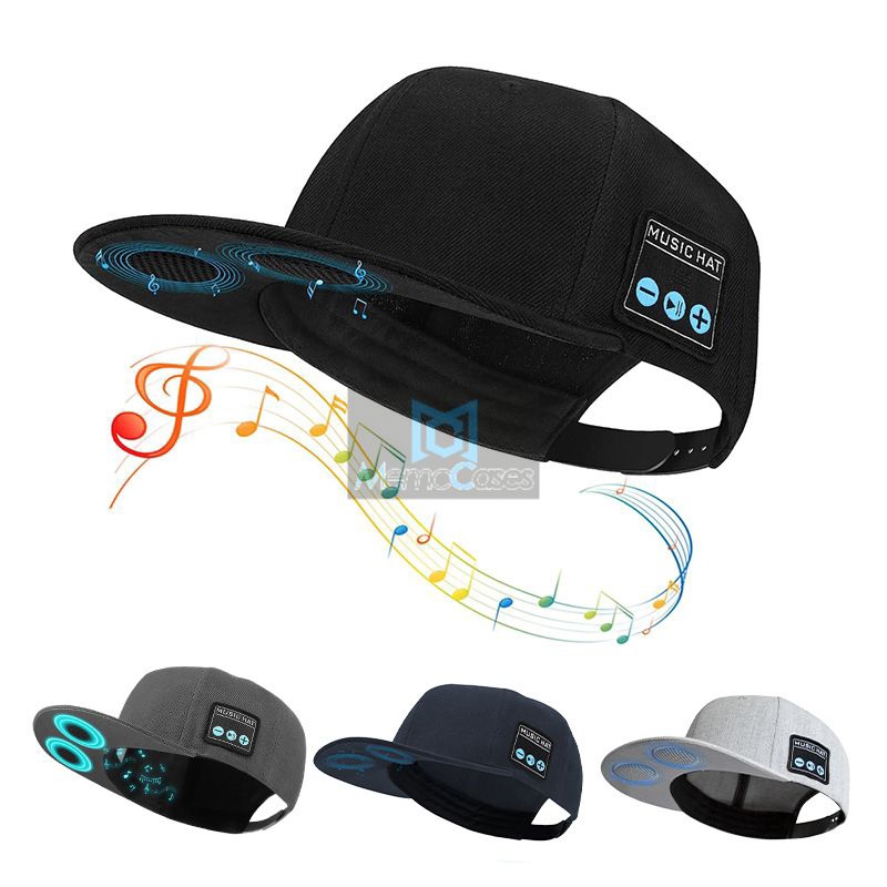 Bluetooth Cap with Speaker Hat Topi Bluetooth Topi Pancing | Shopee ...
