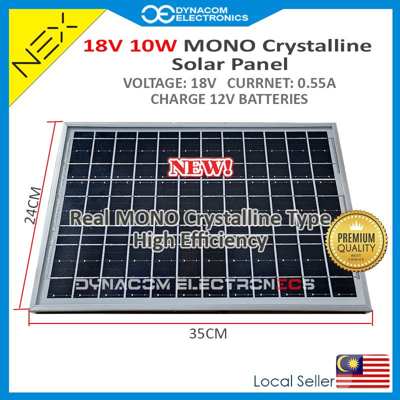 18V 10W MONO A-Grad Weatherproof Solar Panel 12V Solar Charger [Solar ... 18V 10W MONO A-Grad Weatherproof Solar Panel 12V Solar Charger [Solar ...