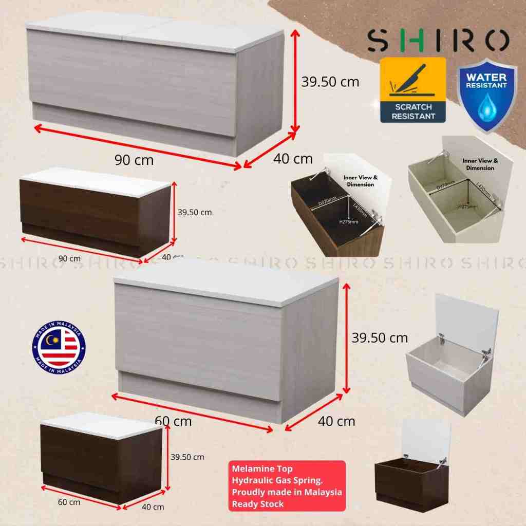 KIMMY L60/90cm Bay Window Cabinet floor cabinet storage balcony cabinet ...