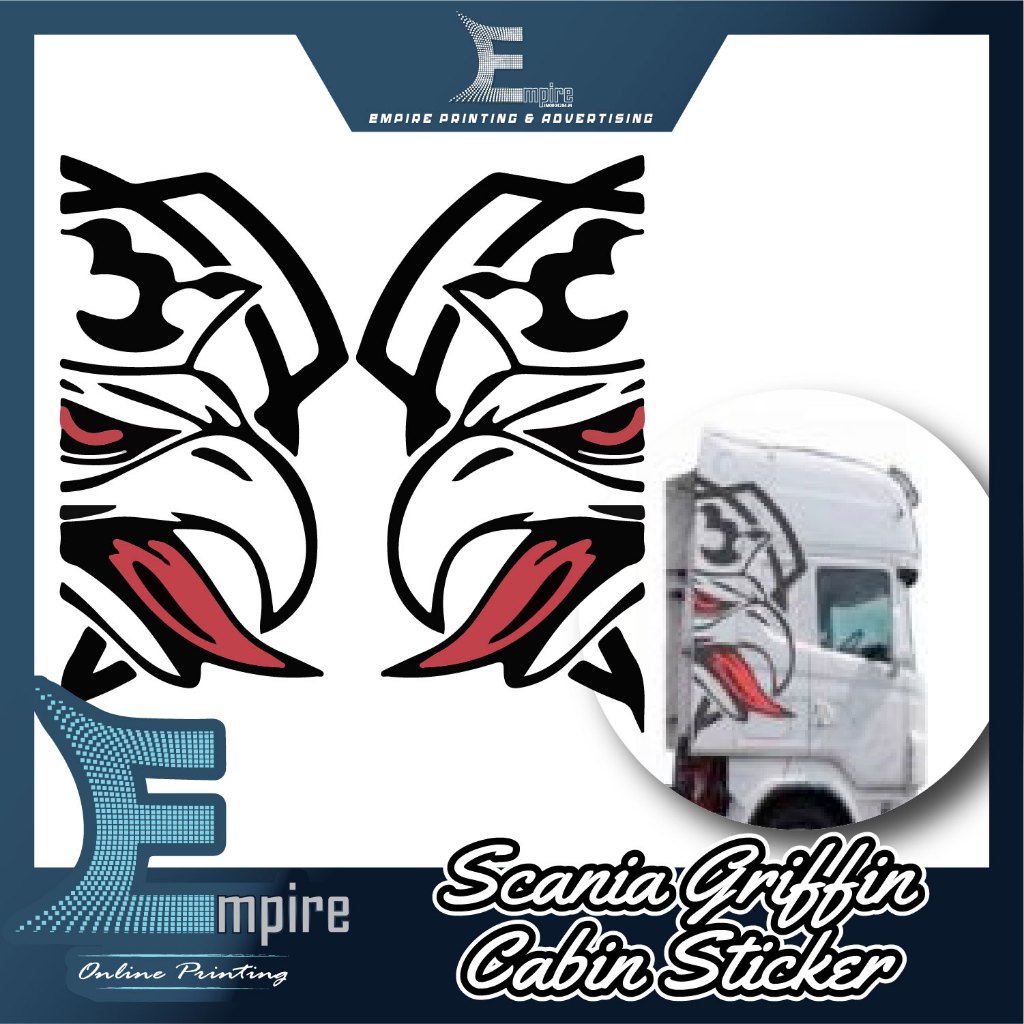 💥 HOT 💥 Scania Griffin Cabin | Cut out sticker | Lorry Truck Body ...