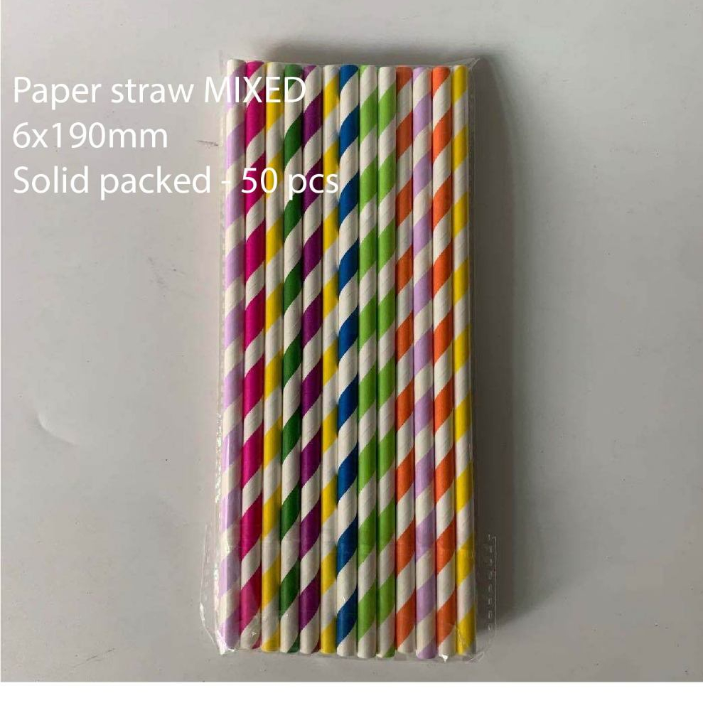 (Ready Stock)Drink Paper Straww Bubble Tea Disposable Beverage Straw ...