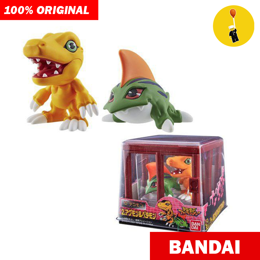 BANDAI Digimon Adventure Mini Figure Cage - Agumon & Betamon (Condition ...
