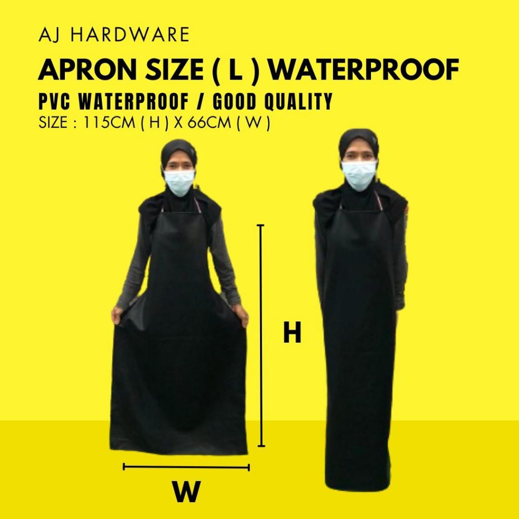 Apron Saiz L Panjang Apron Mesin Rumput Memasak Hitam High Quality ...