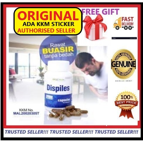 [ORIGINAL WITH KKM STICKER] GCHERBS DISPILES CAPSULES 30'S FREE storage ...