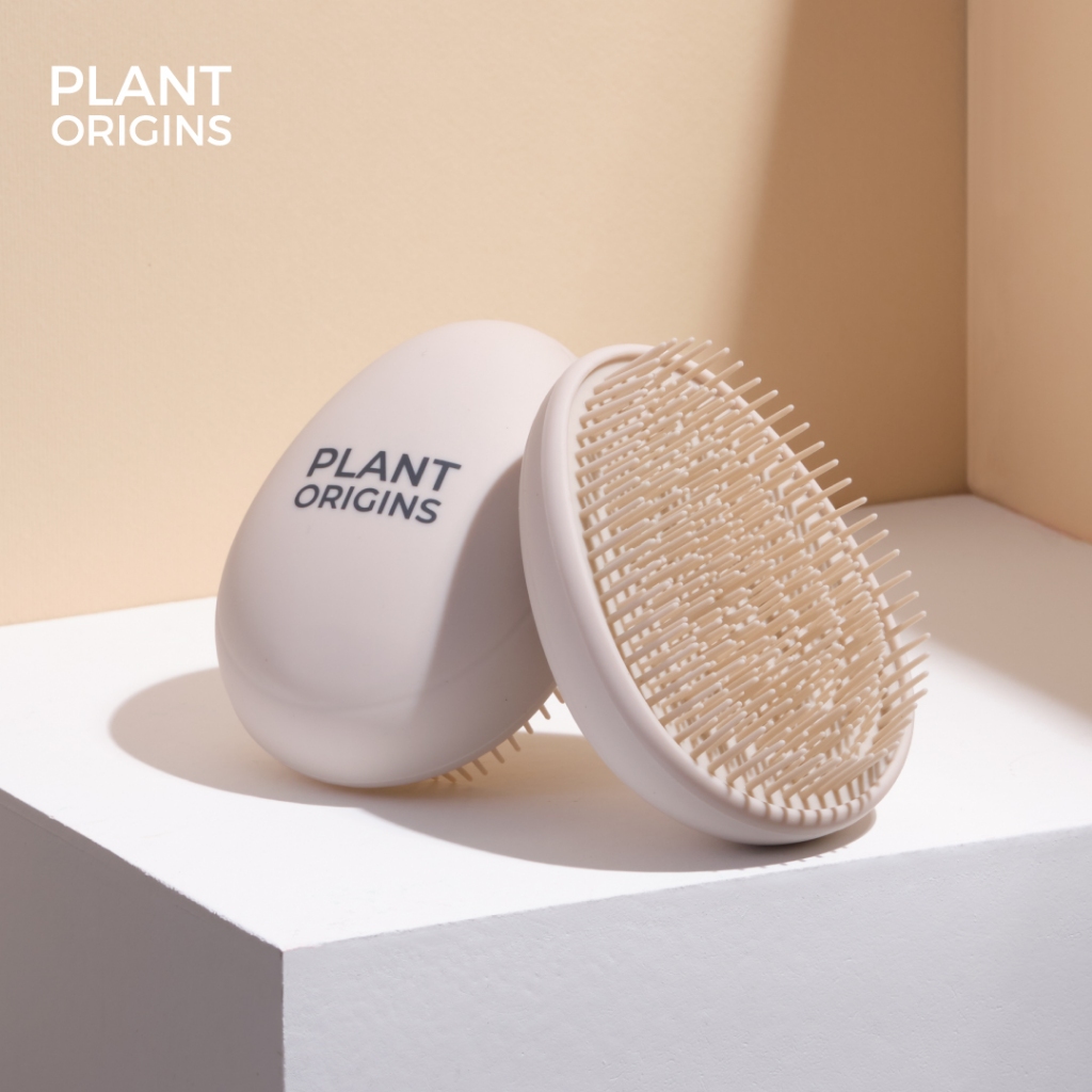 Plant Origins Detangling Hair Brush-Beige (1 unit) | Shopee Malaysia