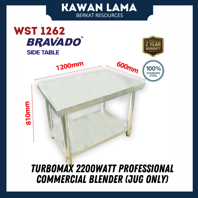 Bravado Work Table Fully Stainless Steel Imported from Taiwan Side Work ...