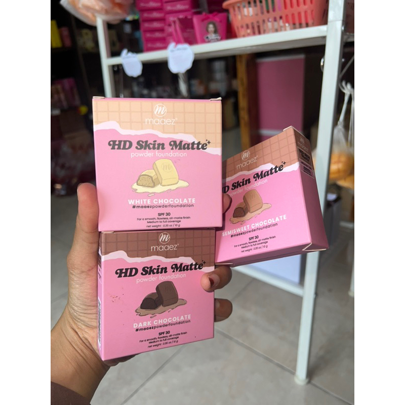 MAAEZ HD SKIN MATTE POWDER FOUNDATION 🤎 ORIGINAL | Shopee Malaysia