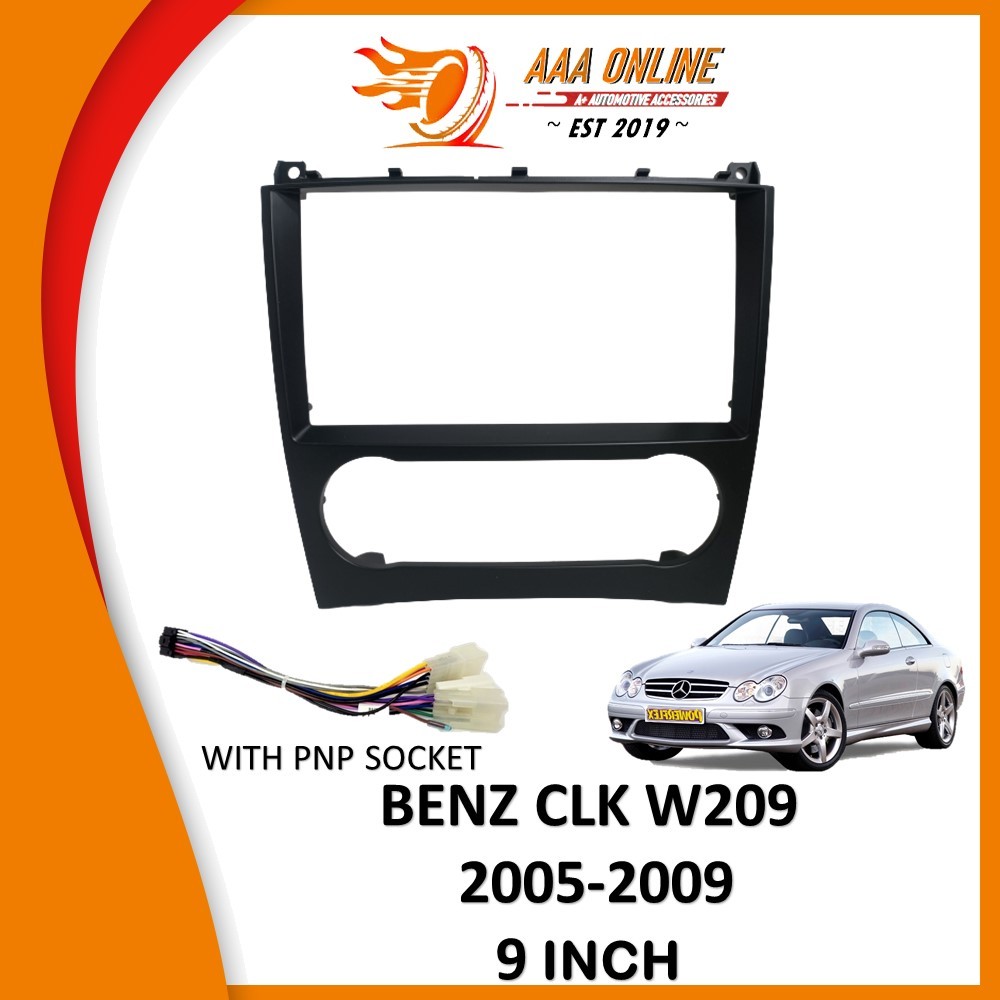 Android Player Casing BENZ CLK W209-9''-2005-2009-BLACK(WITH CANBUS ...