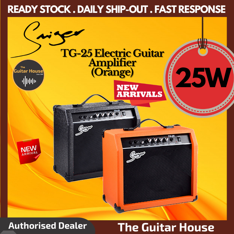 Smiger TG-25 Electric Guitar Amplifier, 25-watt (Orange/Black) | Shopee ...